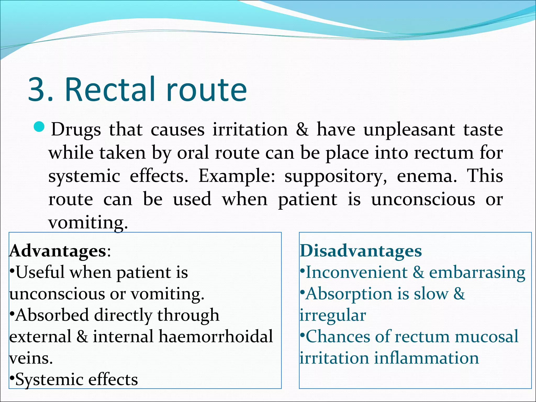 Route of drug administration | PPT