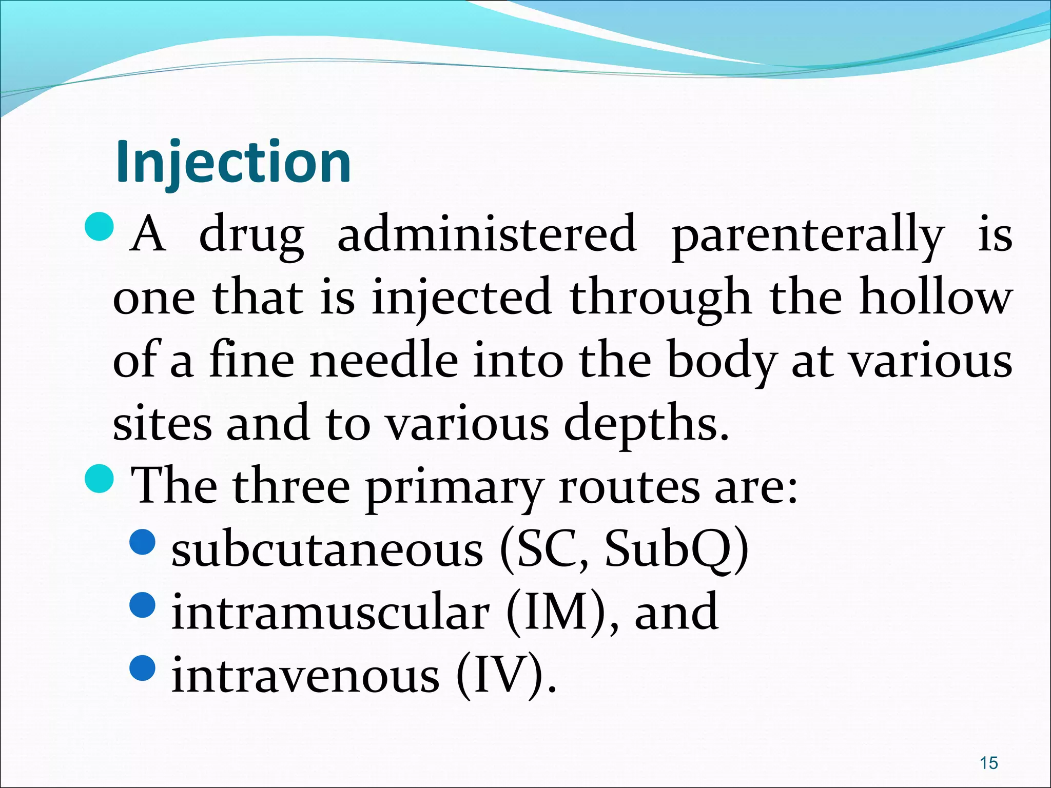 Route of drug administration | PPT
