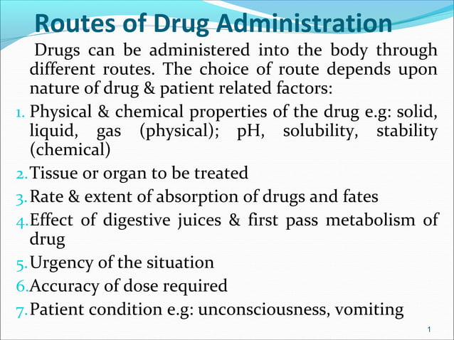 Route of drug administration | PPT | Digestive Disorders | Diseases and ...