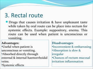 Route of drug administration | PPT