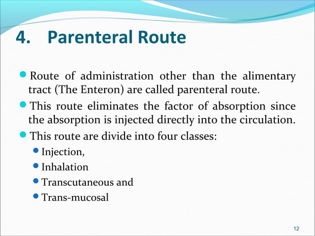 Route of drug administration | PPT | Digestive Disorders | Diseases and ...