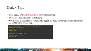 Route tags with OSPF | PPTX