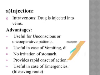 ROUTE OF ADMINISTRATION OF DRUGS | PPT