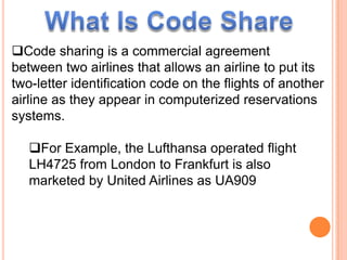 Route allocation & code sharing | PPTX