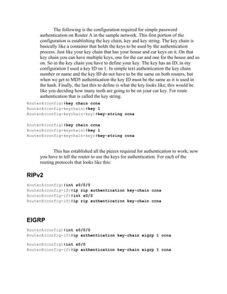Route Authentication | PDF