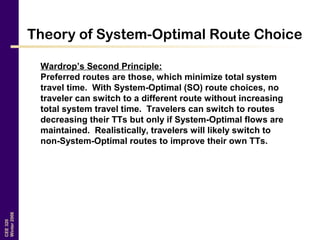 Route Choice (Transportation Engineering) | PPT