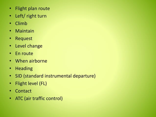 Route Clearances: CRAFT Clearance Route Altitude frequency Transponder ...