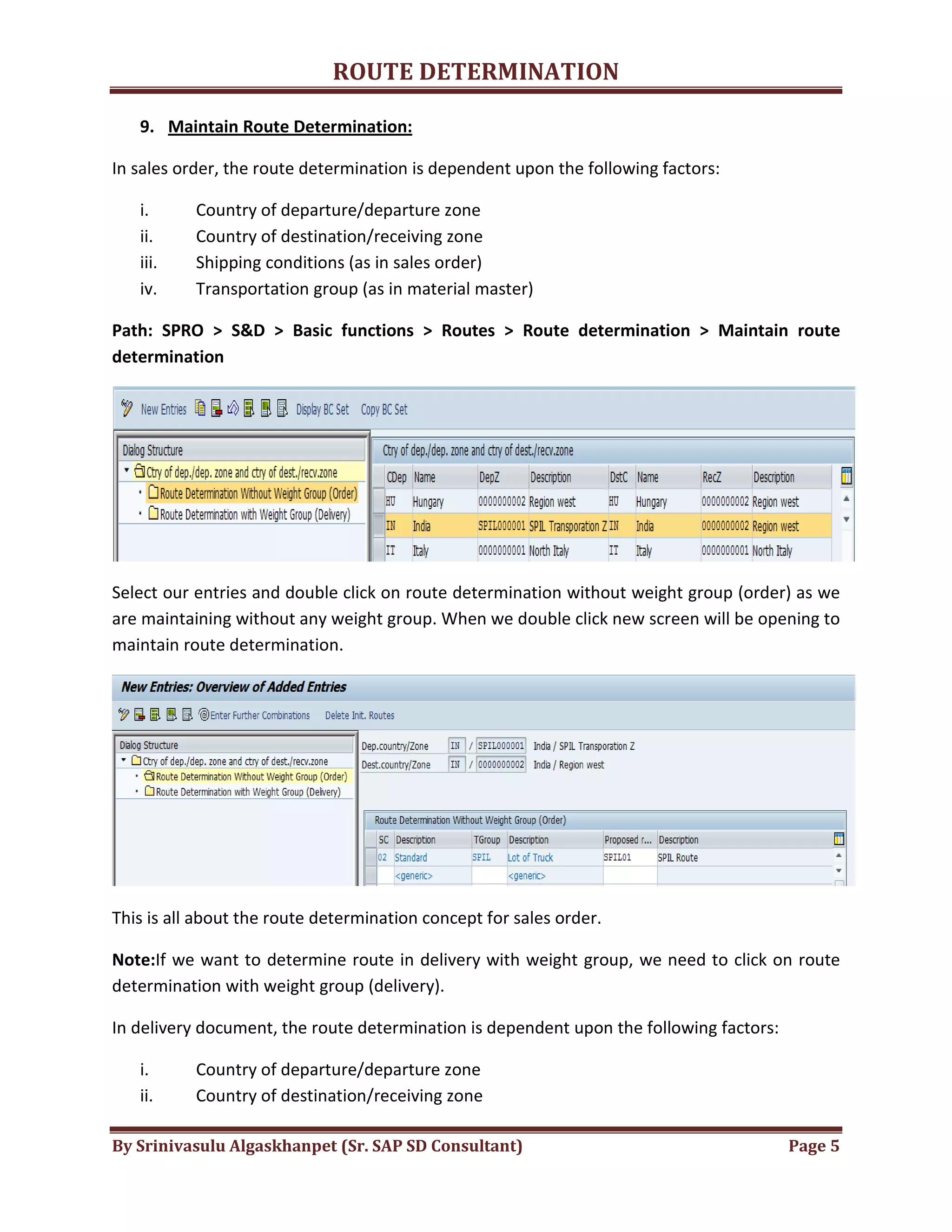 Route determination | PDF