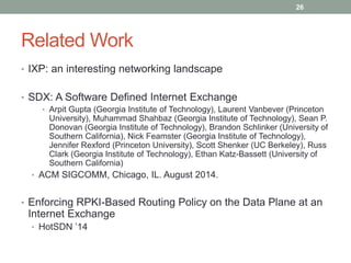 RouteFlow & IXPs | PDF