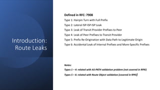 Route Leak Prevension with BGP Community | PPT
