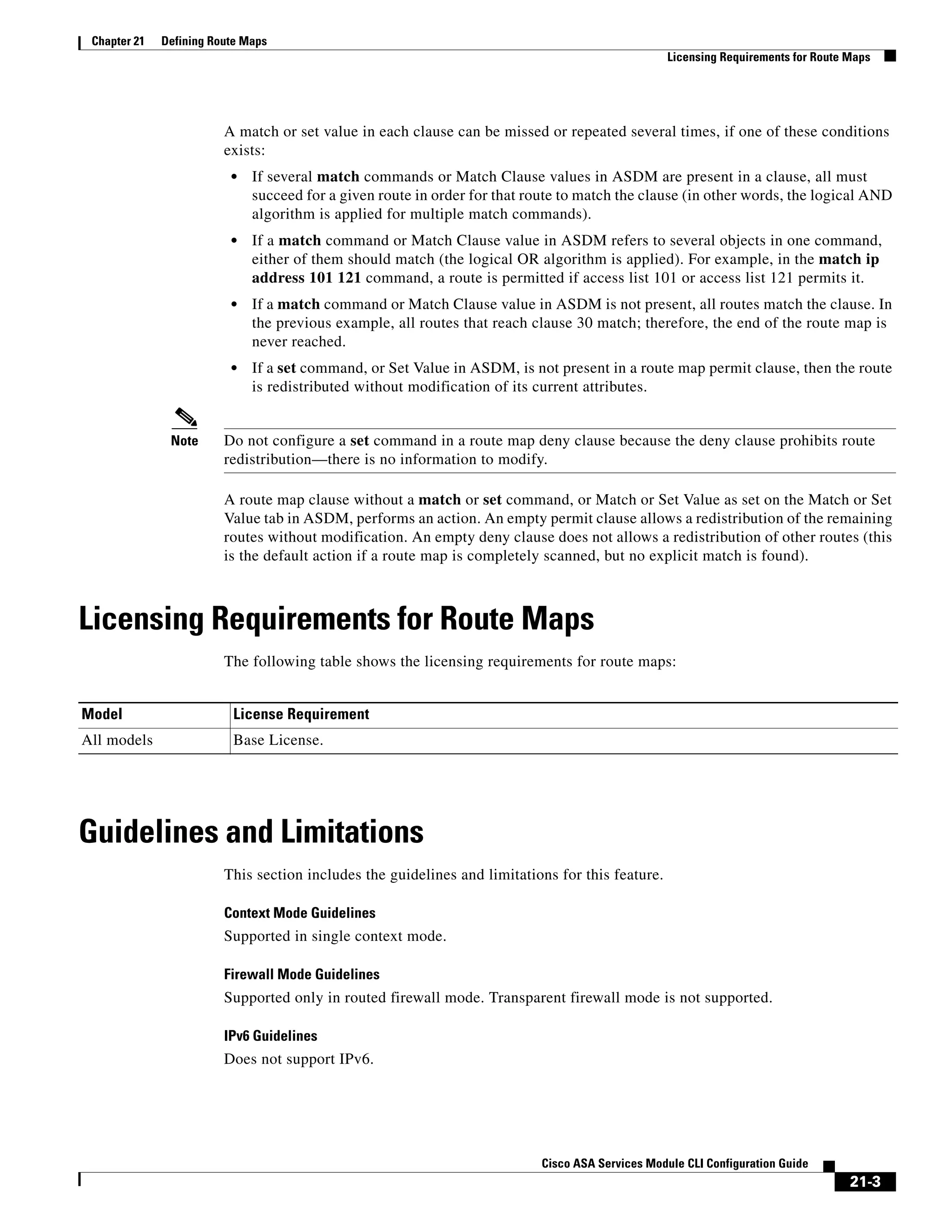 Cisco Route Maps | PDF