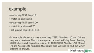Route Maps & Redistribution into OSPF with Route Maps | PPTX