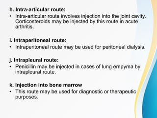 Route of administration of drug | PPT