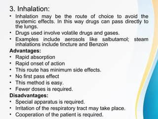 Route of administration of drug | PPT