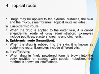 Route of administration of drug | PPT