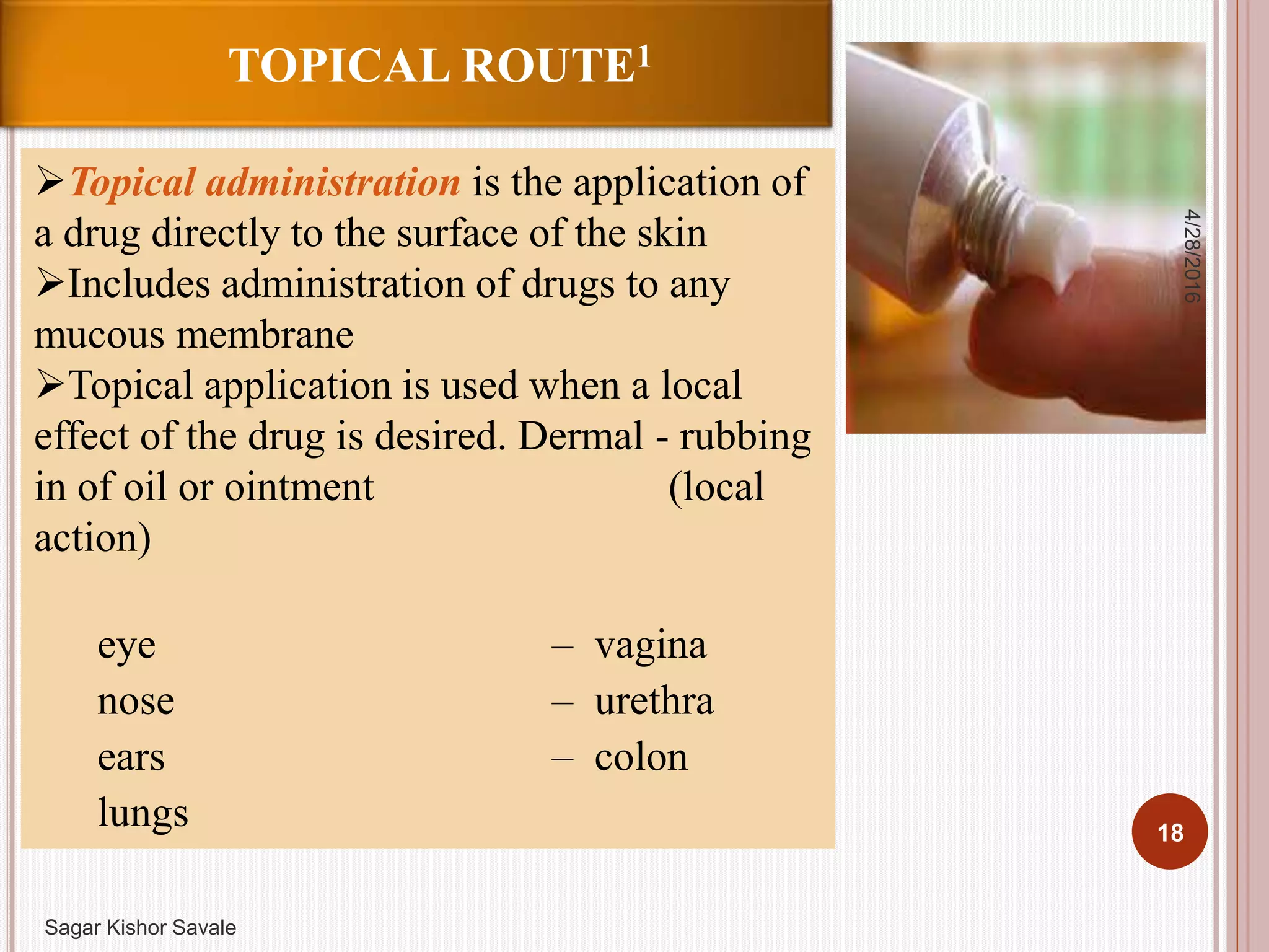 Route of administration and implication on bioavailability | PPTX