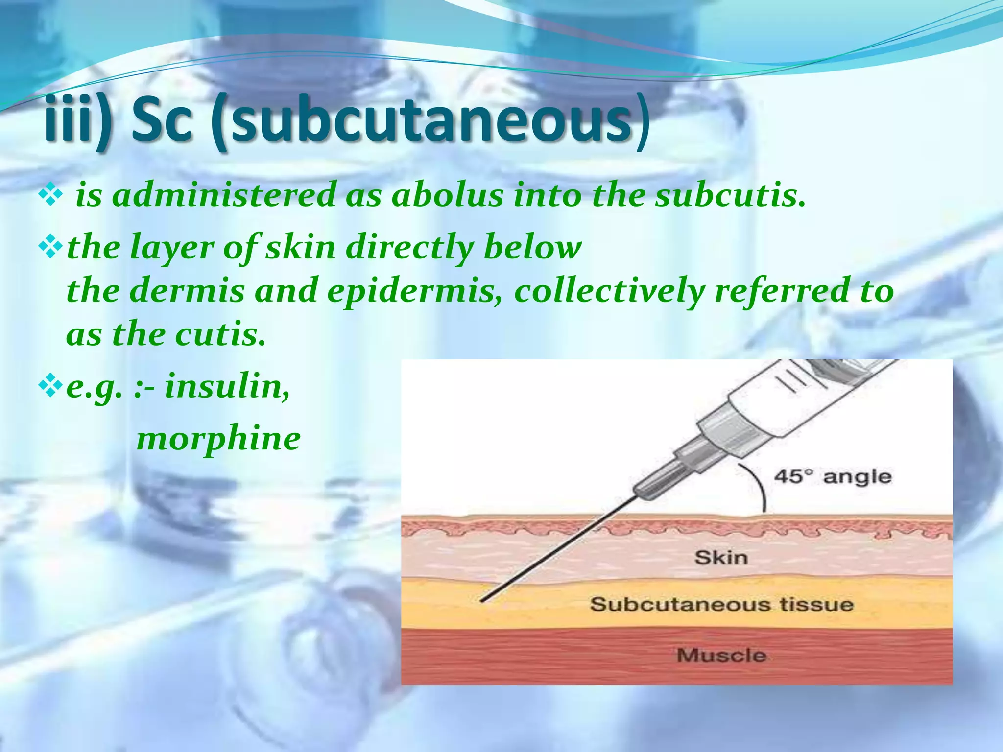 parenteral route of drug administration | PPTX | First Aid | Injuries