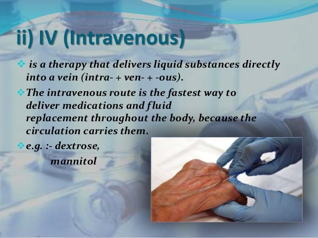 parenteral route of drug administration