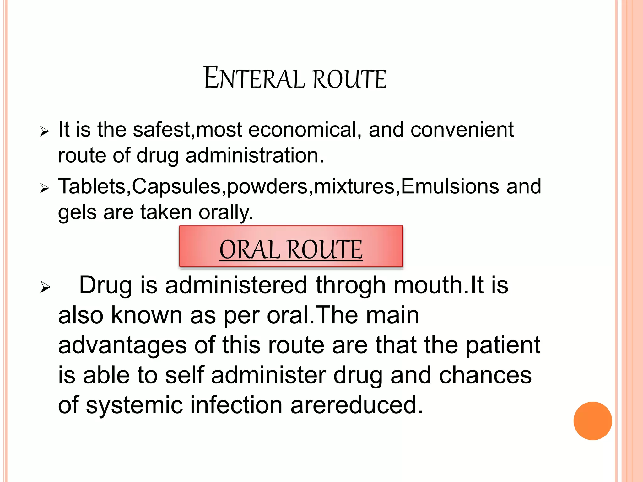 Route of administration of drugs | PPTX