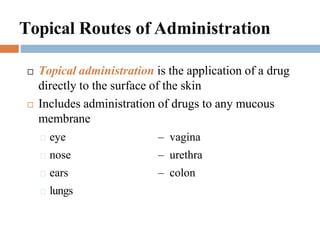 Route of Drug Administration | PPTX