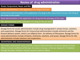 Route of Drug Administaration | PPTX | Ear, Nose and Throat Conditions ...