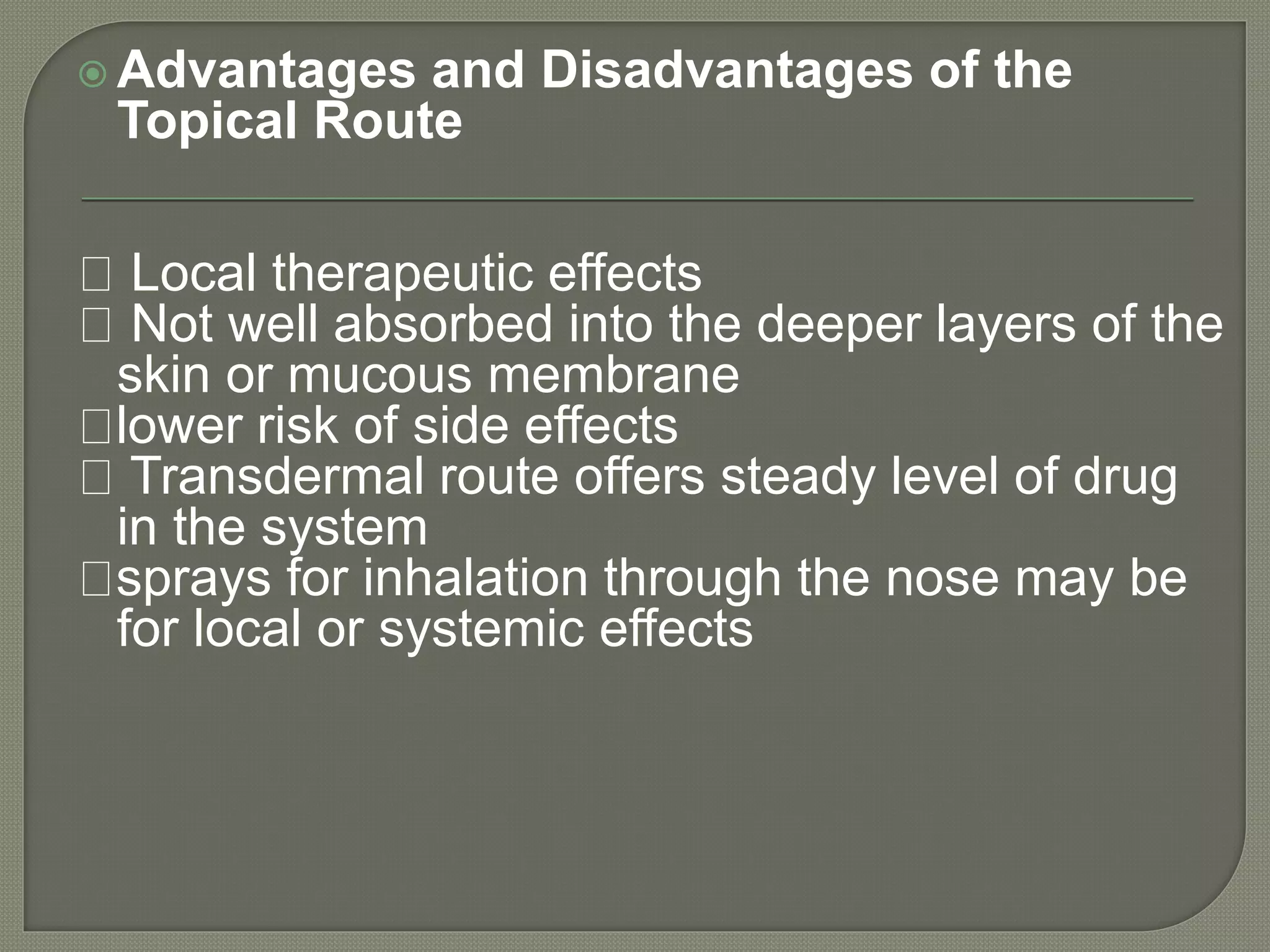 Route of drug administration | PPTX