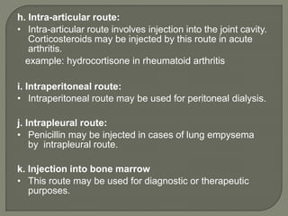 Route of drug administration | PPTX
