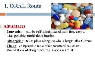 Route of drug administration | PPTX