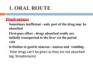 Route of drug administration | PPTX