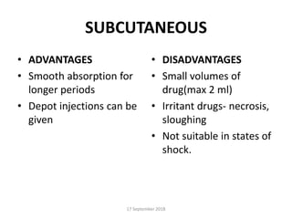 Route of drug administration | PPTX