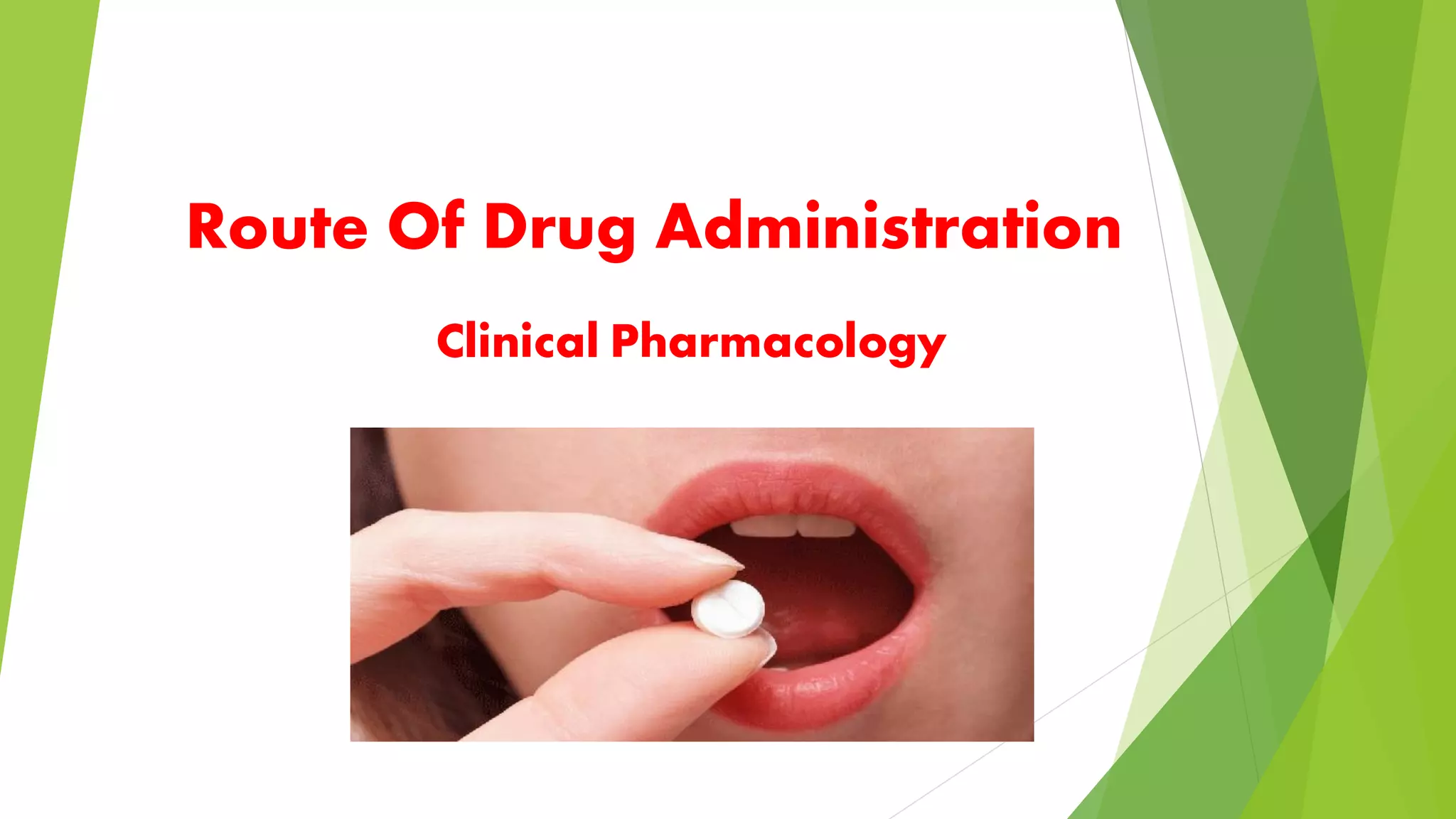 Route of drug administration | PDF