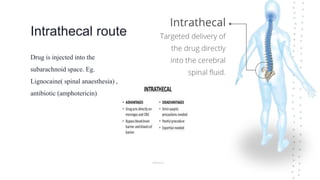 Route of drug administration.pptx | First Aid | Injuries