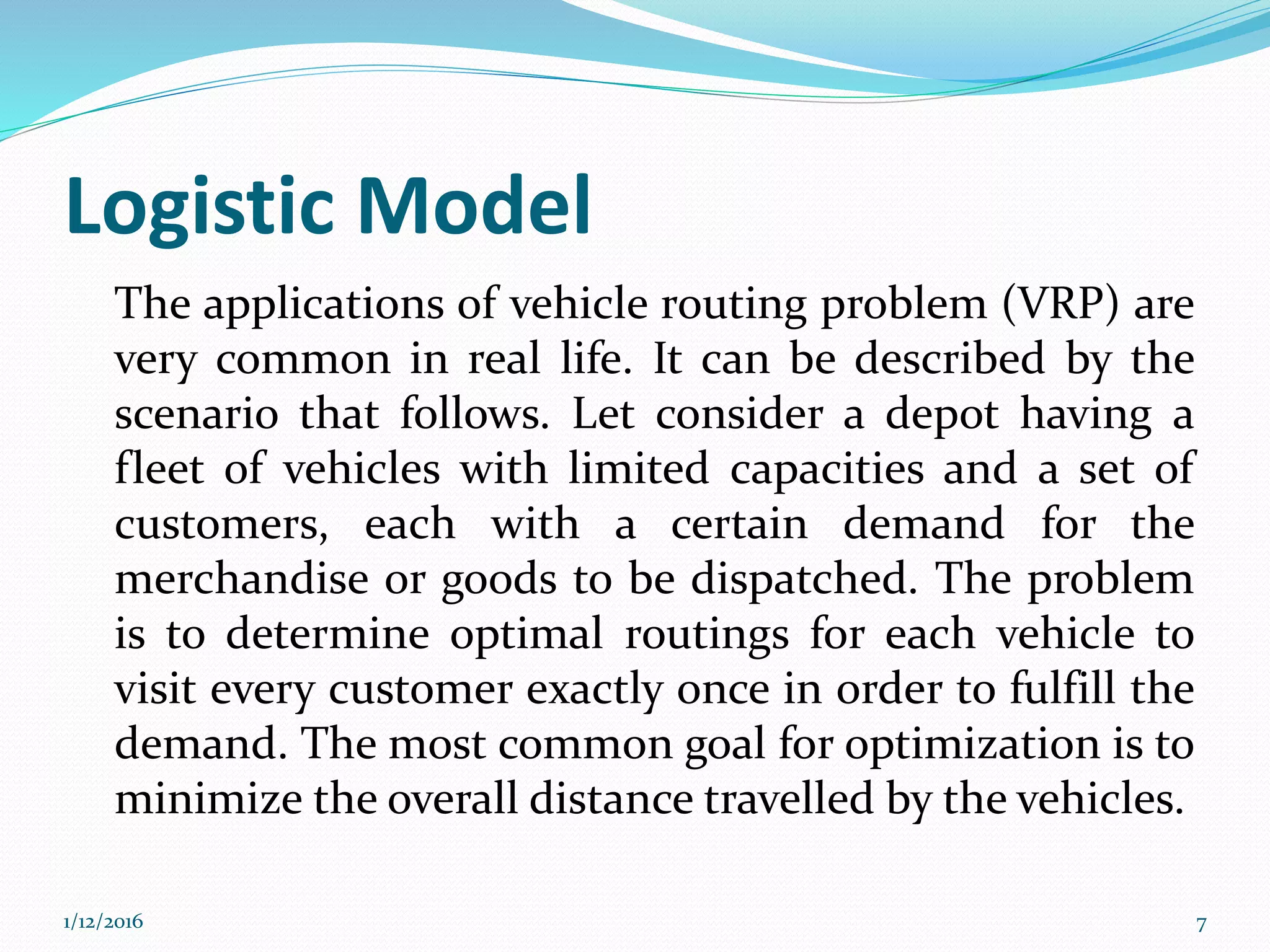 Route Optimization Algorithm.. | PPTX