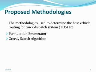 Route optimization algorithm.. | PPTX