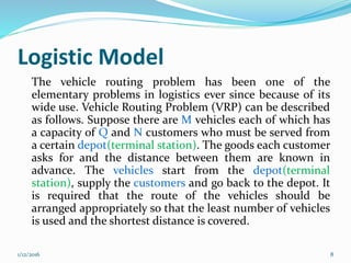 Route optimization algorithm.. | PPTX