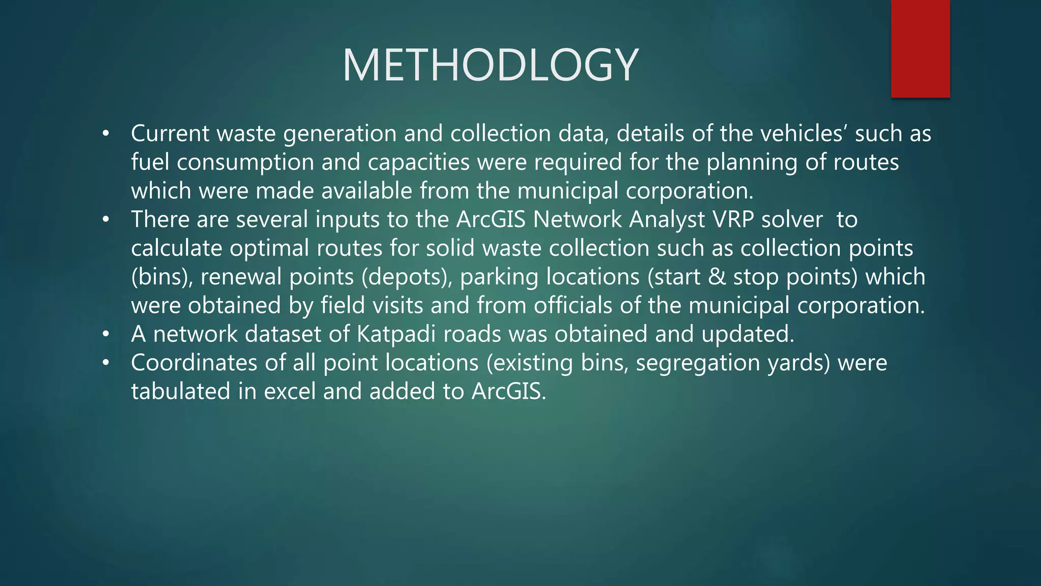 Route optimization for collection of municipal solid waste in Katpadi ...