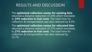 Route optimization for collection of municipal solid waste in Katpadi ...
