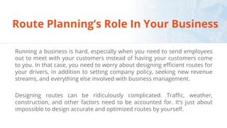 Route Planning Tips and Tricks | PDF