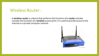 Router and types | PPTX