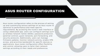 Router.Asus.Com Login | PPTX | Computer Networking | Computing