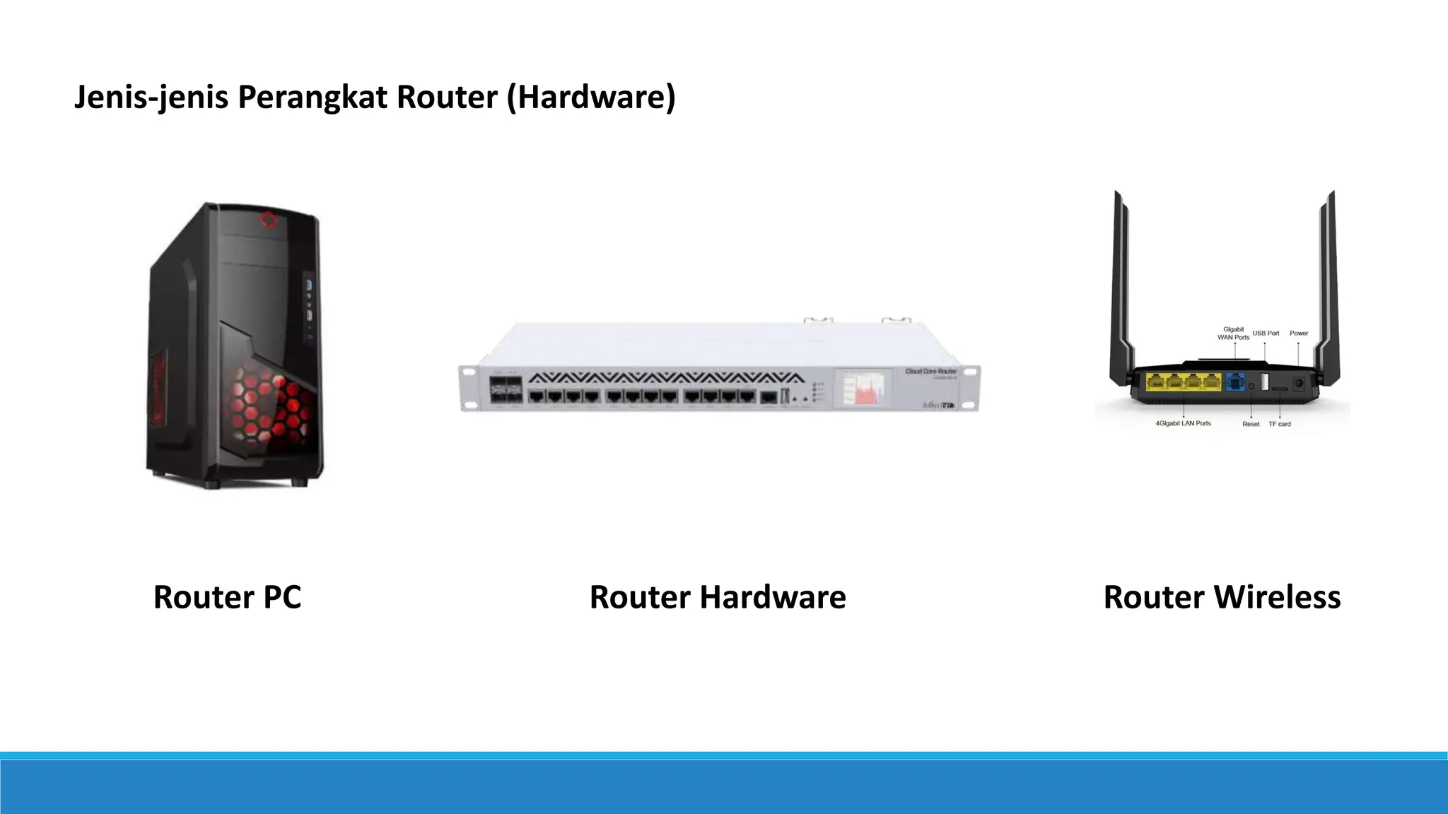 Tentang Router (Penegrtian, Jenis, Mikrotik Router OS Lisensi) | PPTX