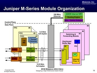 Approaches to Designing a High-Performance Switch Router | PPT