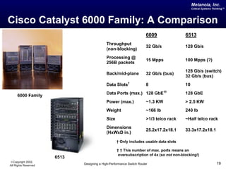 Approaches to Designing a High-Performance Switch Router | PPT