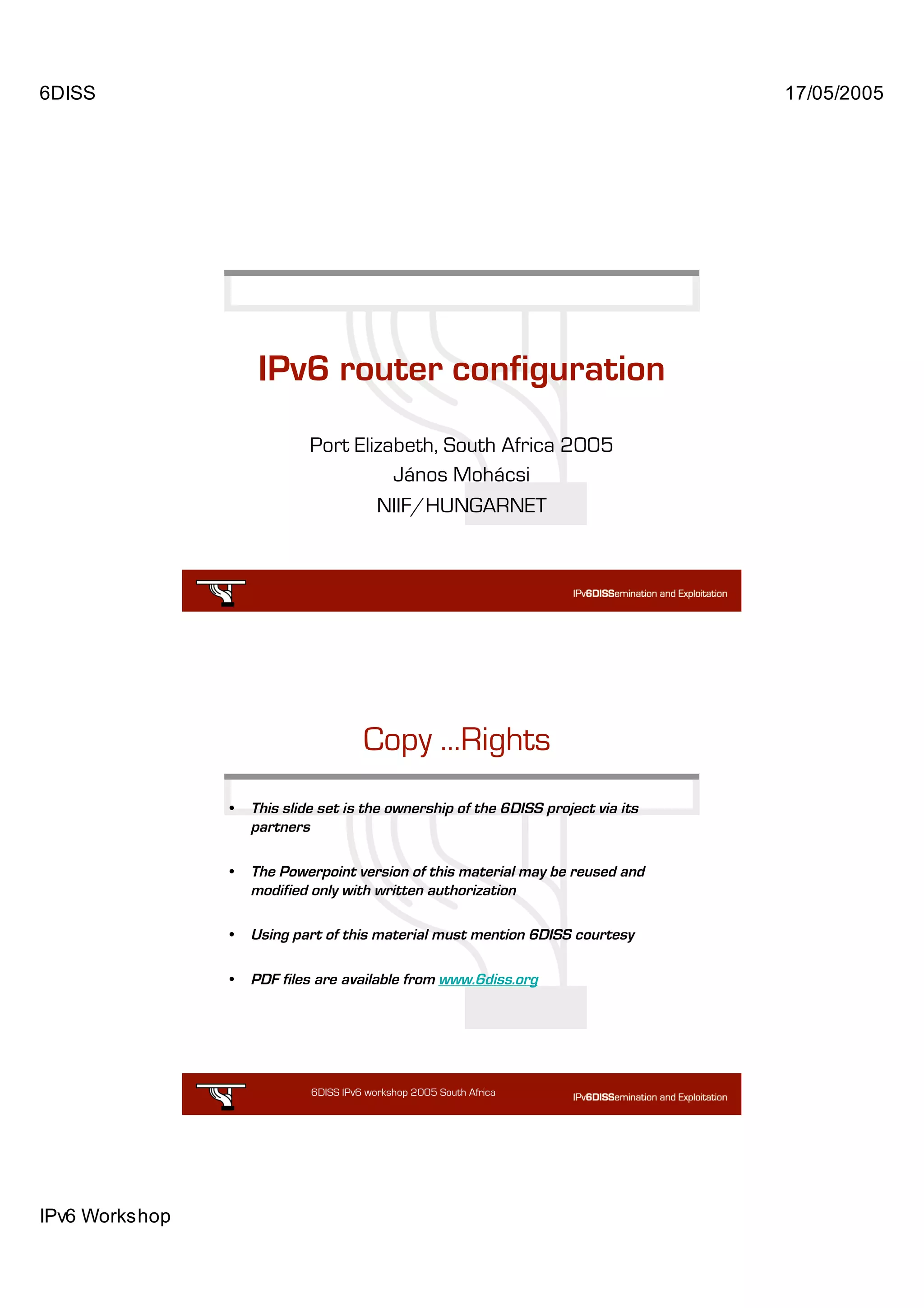Router configuration(1) | PDF