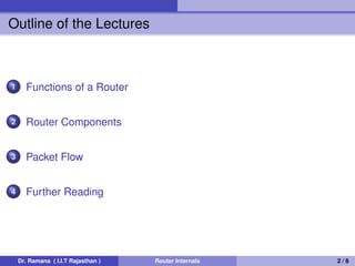 Router internals | PPT