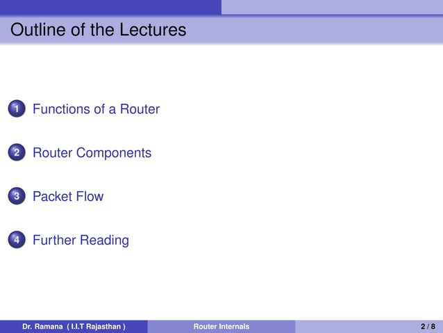 Router internals | PPT