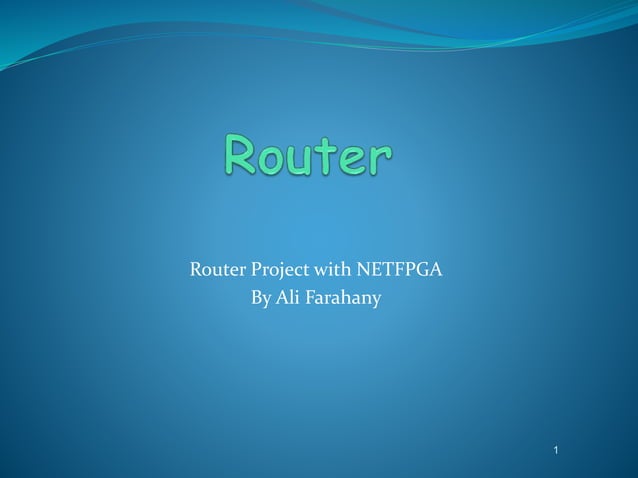 Router3 | PPTX | Computer Networking | Computing