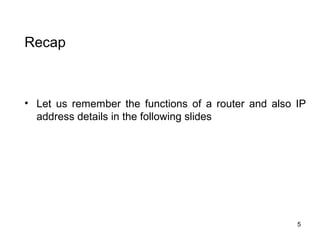 Packet transfer mechanism using routers and IP addresses | PPT