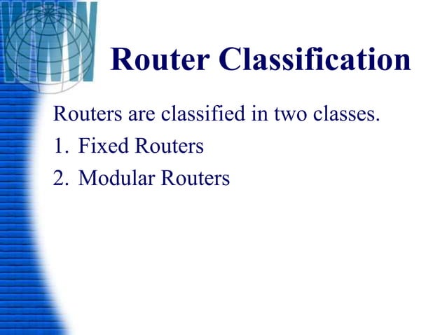 Router and routing | PPTX | Operating Systems | Computer Software and ...