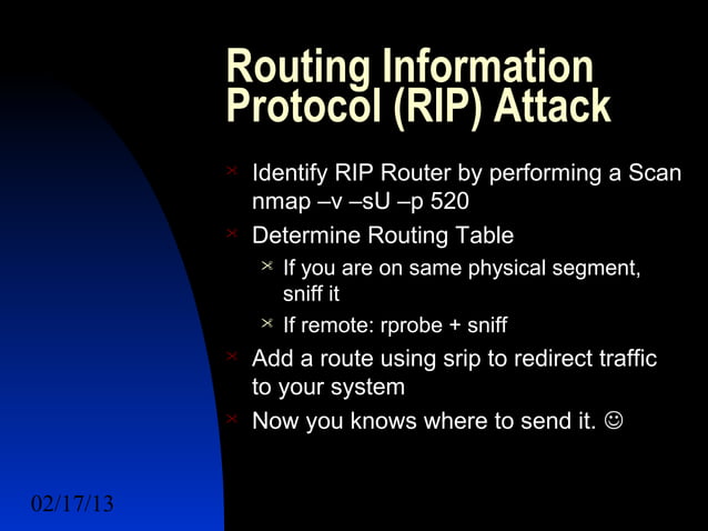 Router And Routing Protocol Attacks Ppt